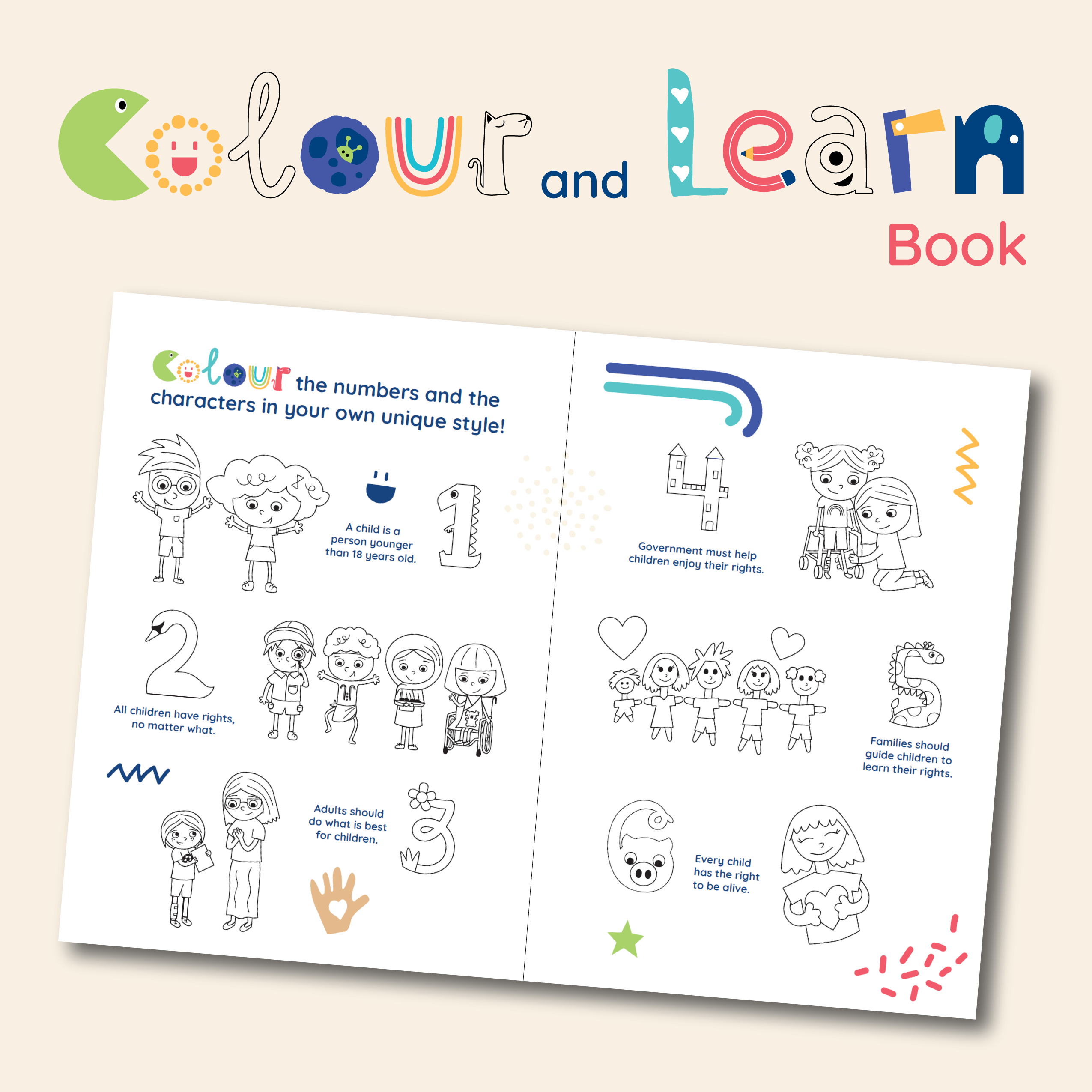 Children's Rights Colour & Learn Activity Book